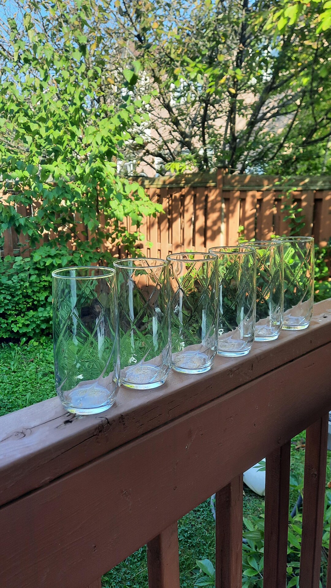 Libbey Optic Swirl Tumblers, Set of 6, 12 Oz Vintage Glassware - Etsy
