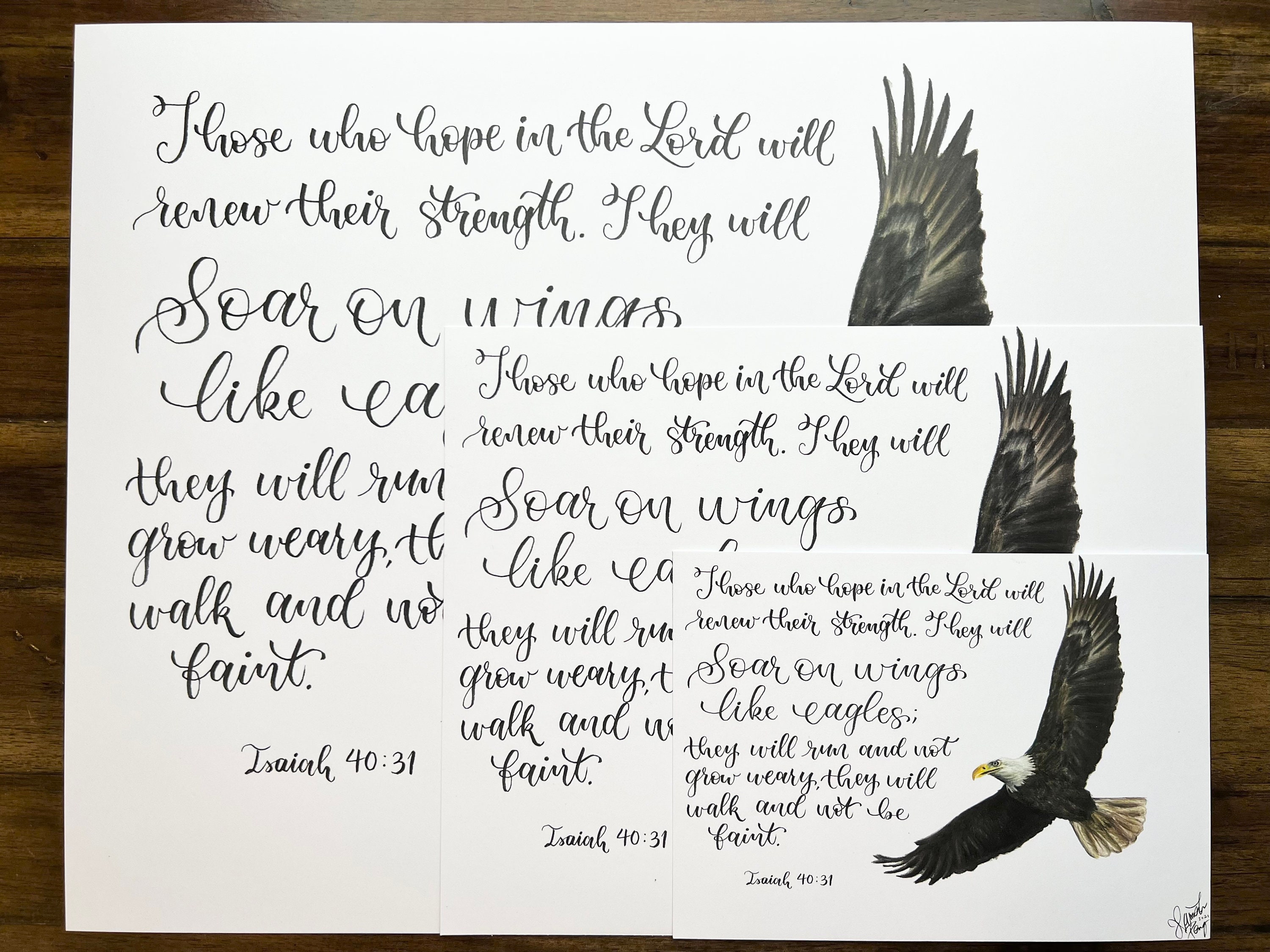 Isaiah 40:31 Eagle Print - Etsy