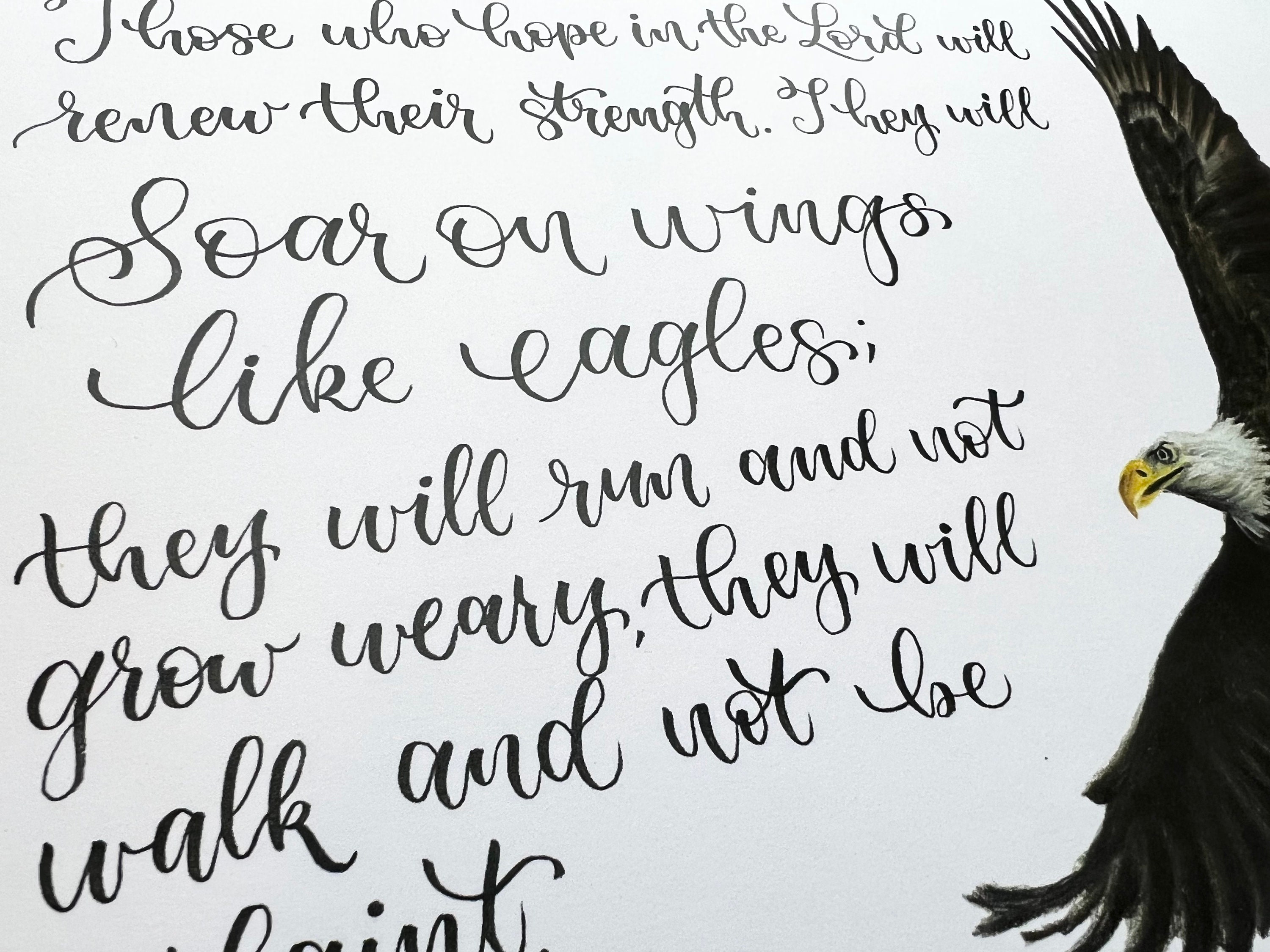 Isaiah 40:31 Eagle Print - Etsy
