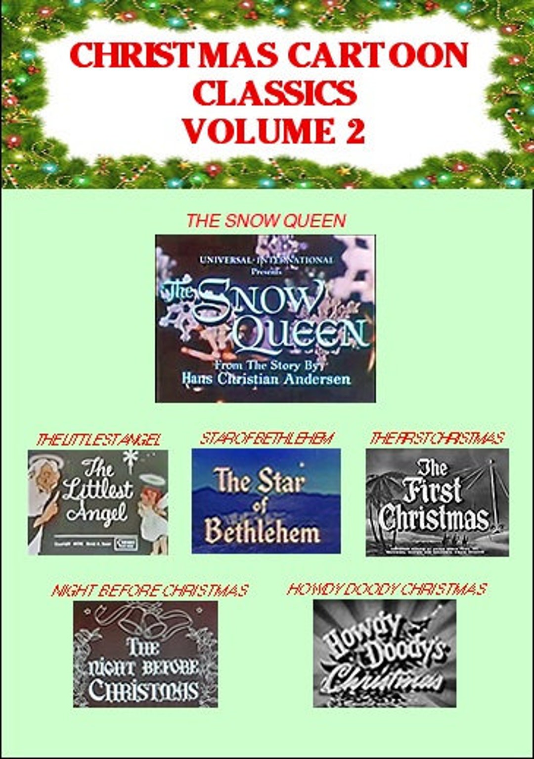 Christmas Cartoon Classics Volume 2 - Etsy