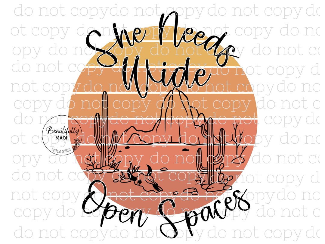 Wide Open Spaces PNG - Etsy