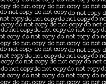 Do Not Copy Watermark Overlay Design Protection Boutique Watermark - Etsy