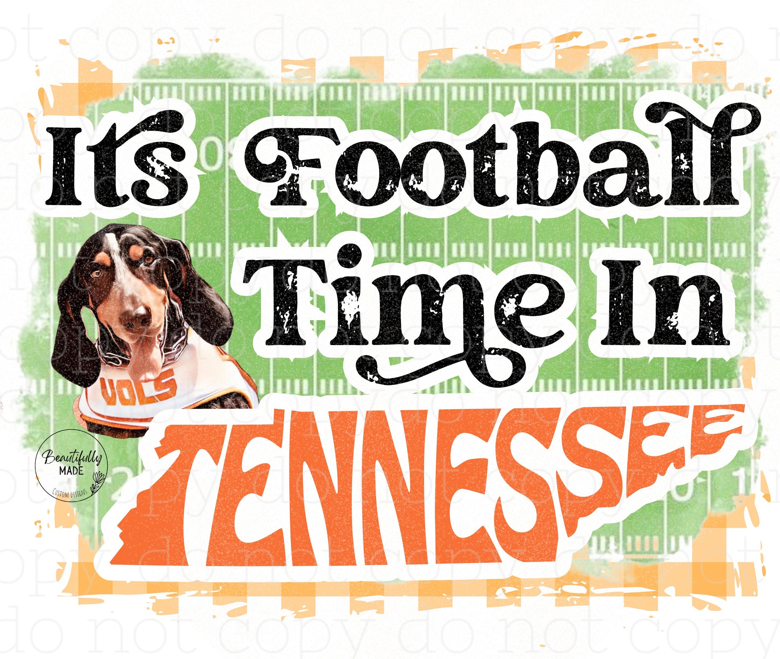 It's Football Time in Tennessee PNG - Etsy