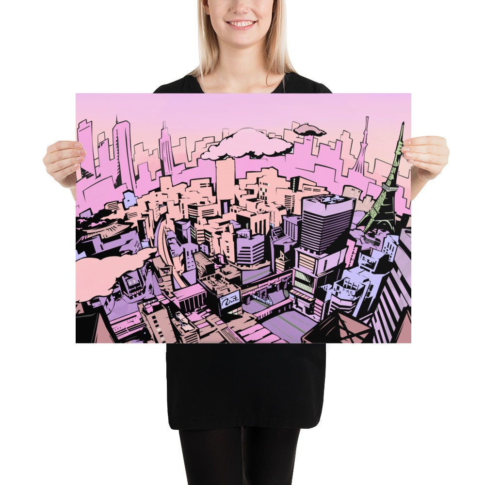Persona 5 Poster Loading Screen Tokyo Shibuya Pastel - Etsy Australia