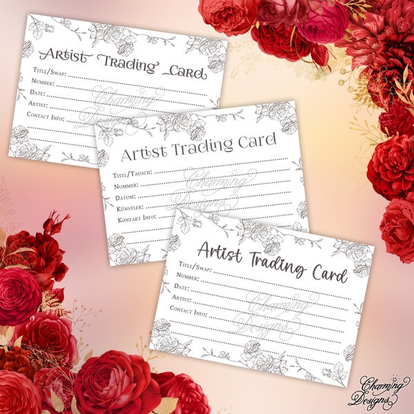Trading Card Labels - Etsy