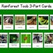 Rainforest Safari Toob 3-part Card Set Digital File - Etsy