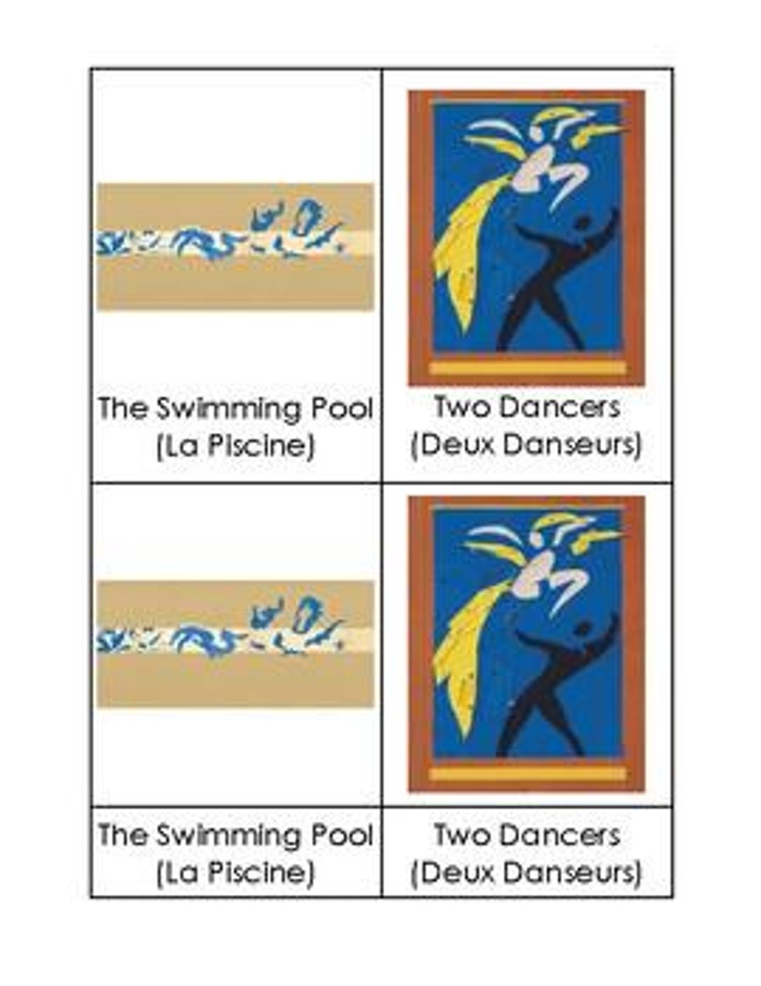 The Cut-outs of Henri Matisse Three-part Card Set - Etsy