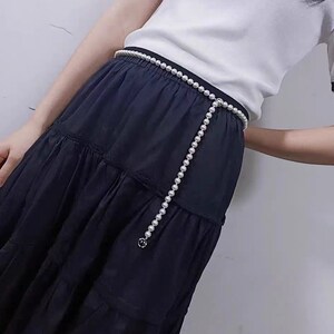 Silver Classic Pearl Back Chain Gold Versatile Pearl Strap - Etsy