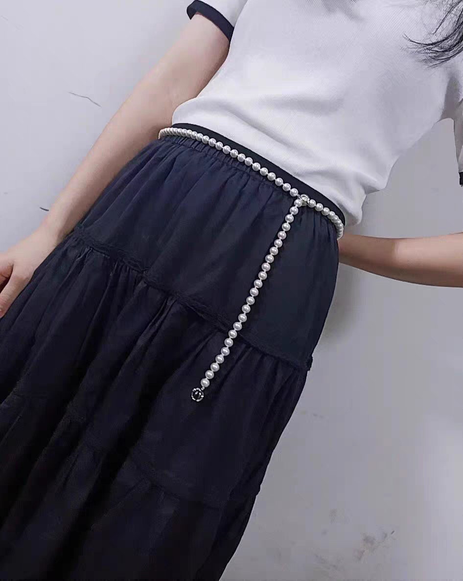 Silver Classic Pearl Back Chain Gold Versatile Pearl Strap - Etsy