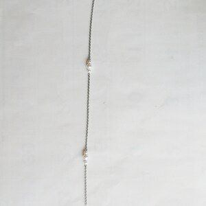 Simple Pearl Back Chain, Gold Backdrop Body Chain, Silver Bridal ...