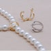 Silver Classic Pearl Back Chain, Gold Versatile Pearl Strap, Necklace ...