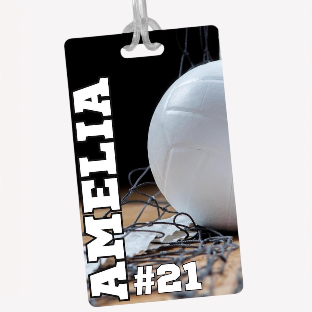 Personalized Volleyball Bag Tag Sports Team Luggage Tag for Player ...