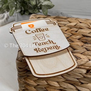 Teacher Gift Appreciation Coffee Card Holder Back to School End of Year ...
