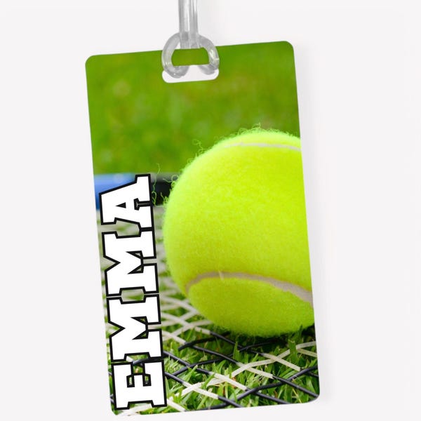Tennis Bag Tag - Etsy