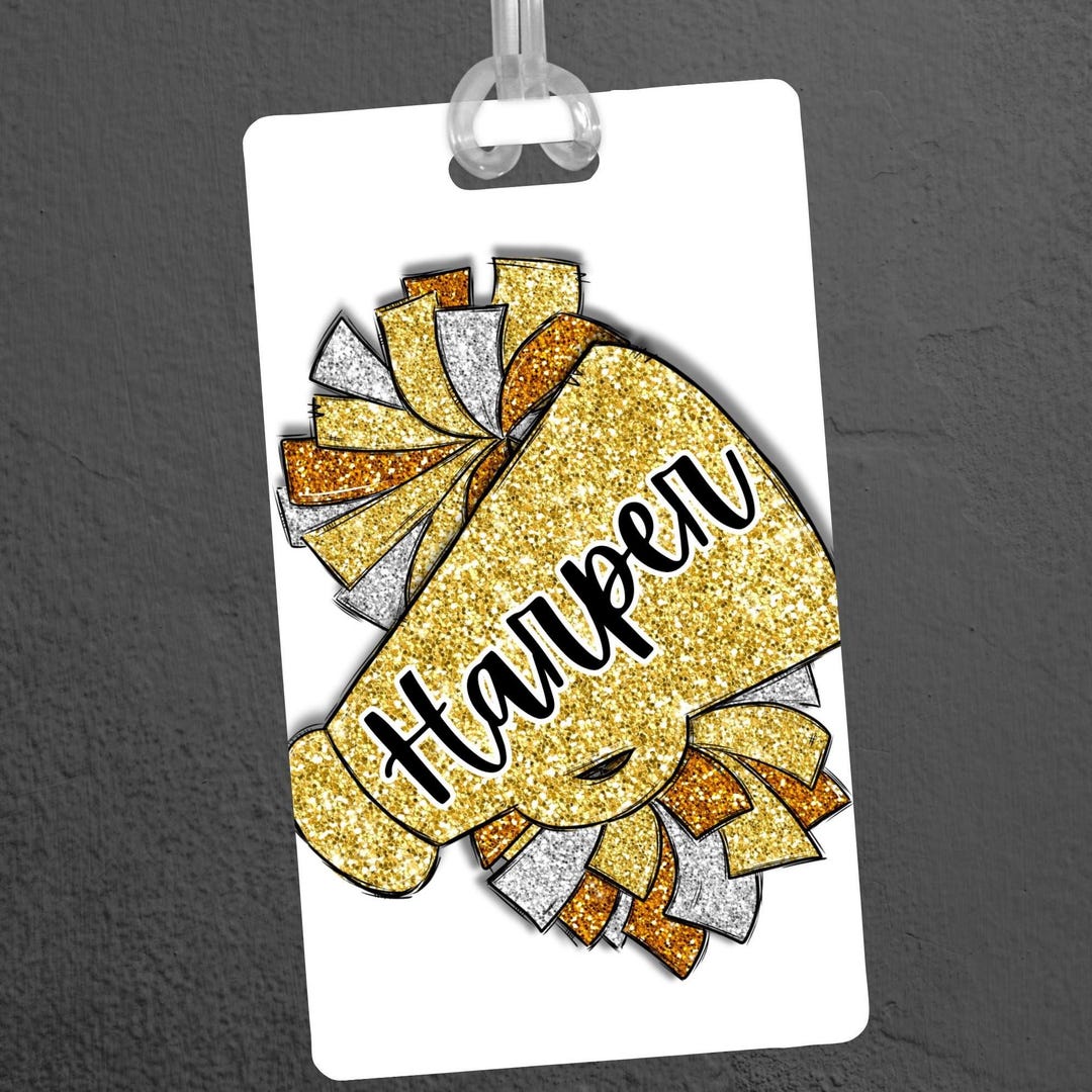 Personalized Cheerleader Bag Tag Sports Team Luggage Tag for Cheer ...
