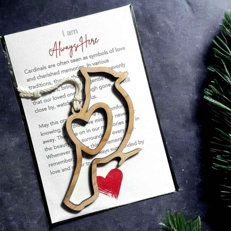 Cardinal Memorial Message - Etsy