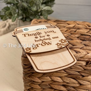 Teacher Gift Appreciation Coffee Card Holder Back to School End of Year ...