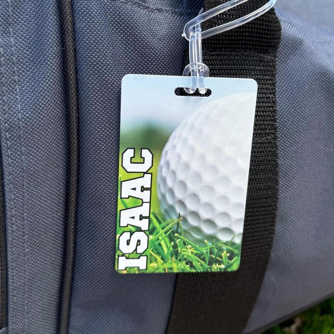 Personalized Golf Bag Tag Custom Golf Team Luggage Tag for Player Golf ...