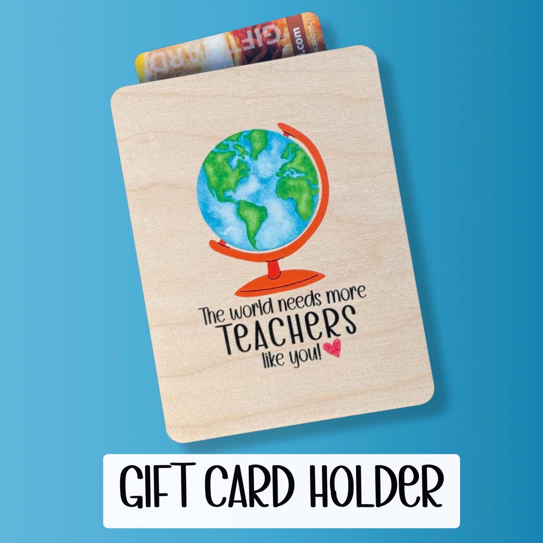 Teacher Gift Card Holder Teacher Appreciation Week Gift End of Year ...