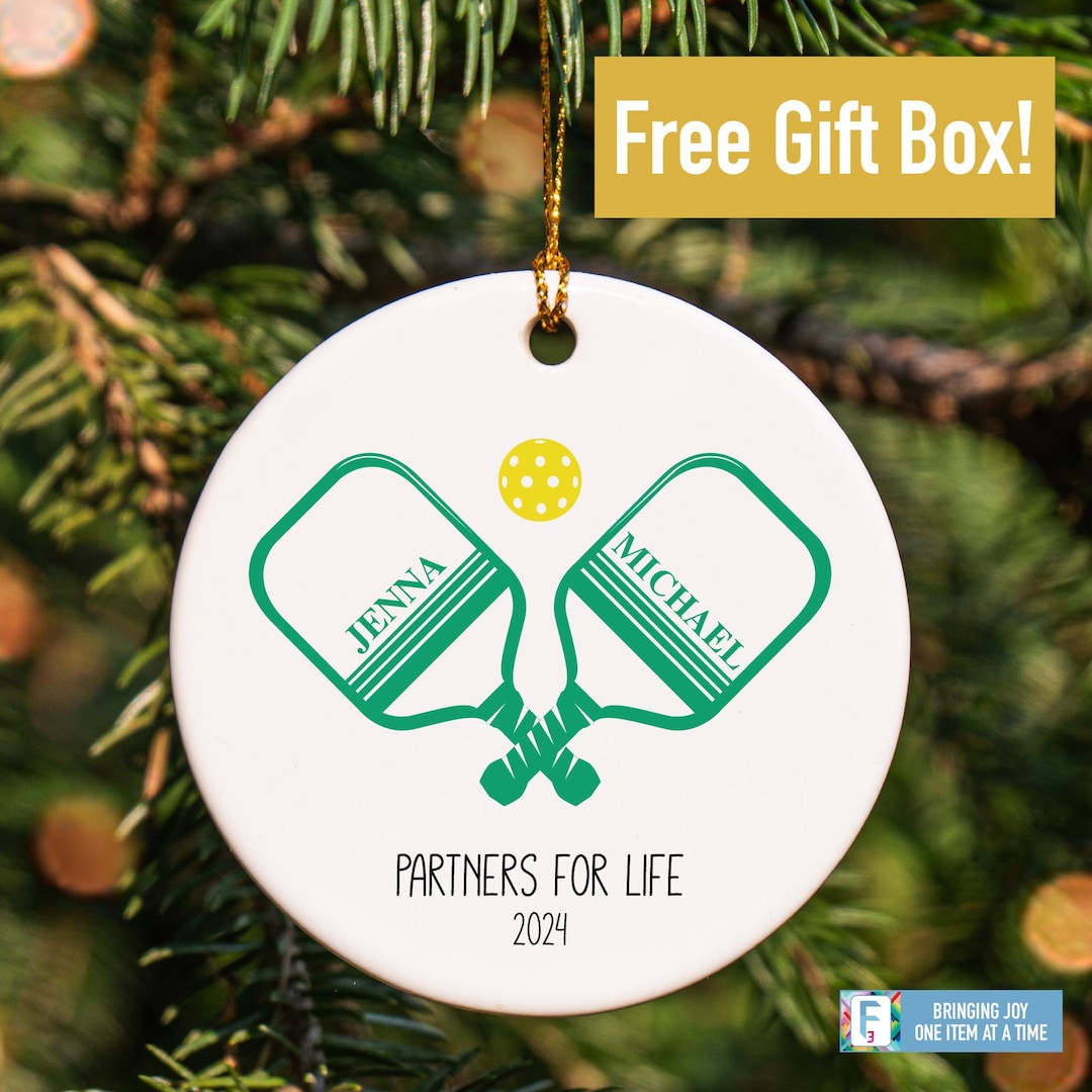 Custom Pickleball Ornament Personalized Pickleball Christmas Ornament ...