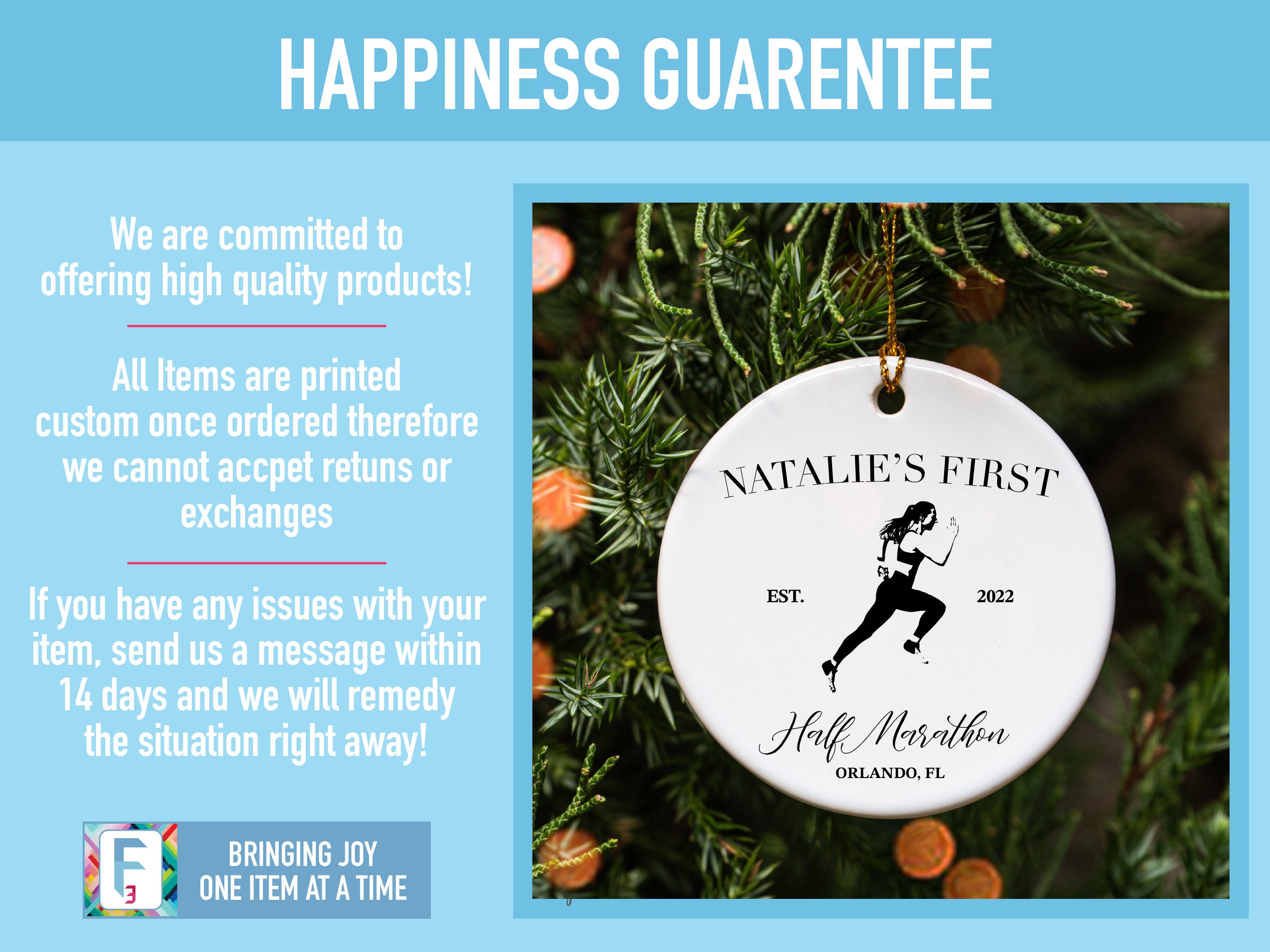 Custom Ornament for Runner Personalized Running Ornament XC Runner Gift ...