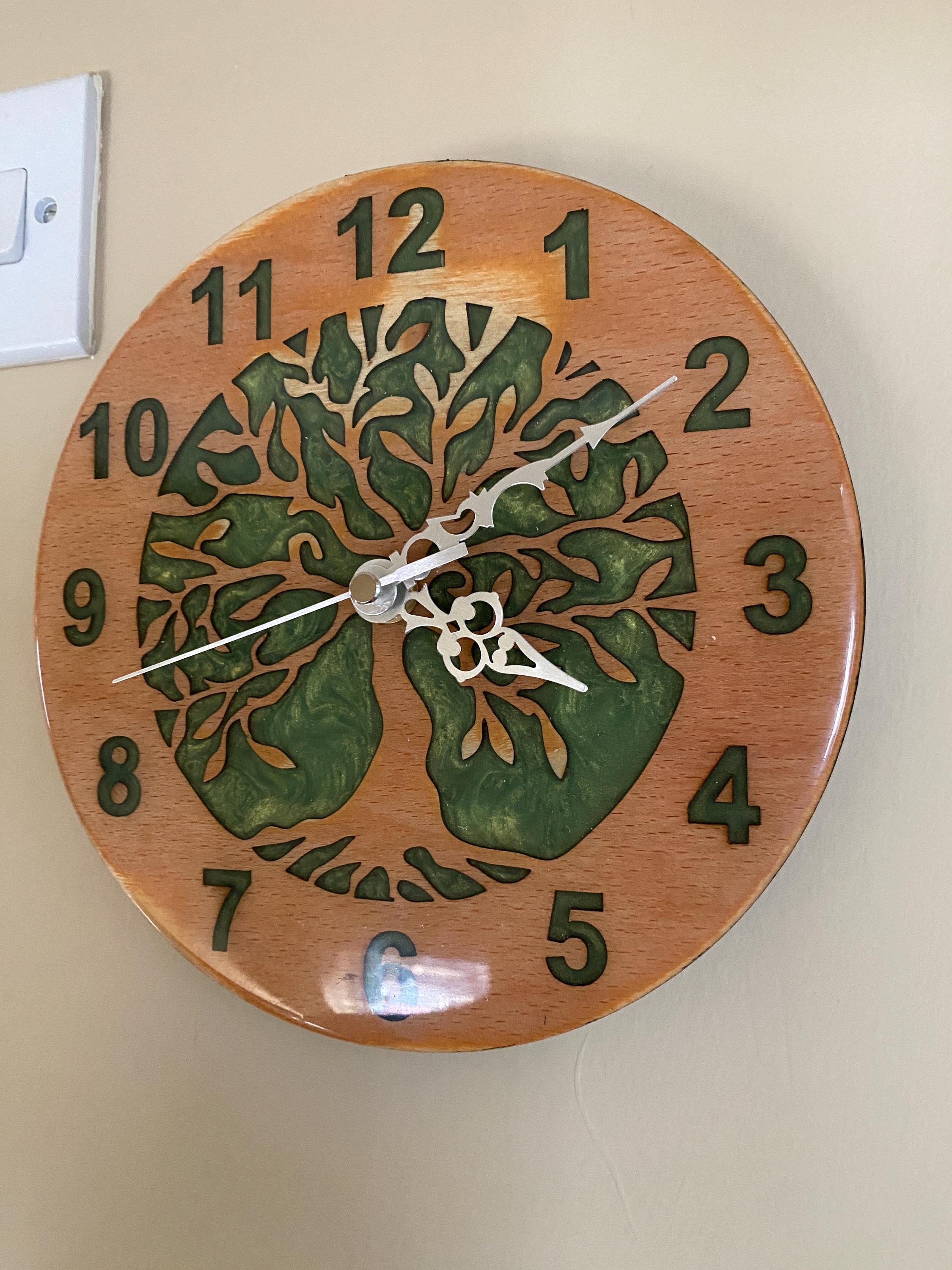 Tree of Life Clock SVG & Lightburn Files to Make Epoxy Resin Clock - Etsy
