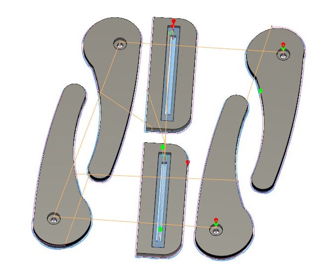 Cam Style Clamps 150mm Plus Large and Small Offset Hole Clamps for CNC ...