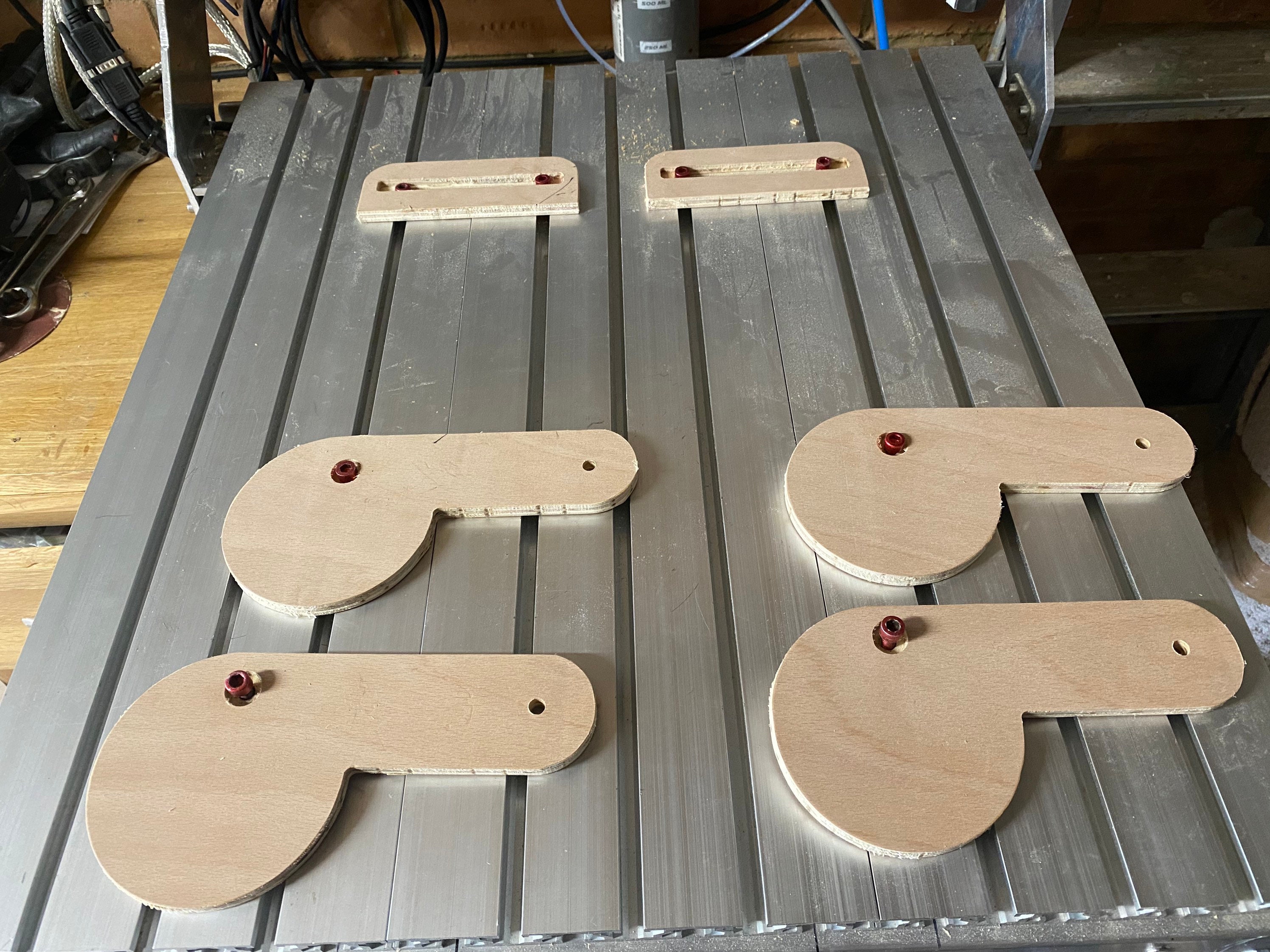 Cam Style Clamps 150mm Plus Large and Small Offset Hole Clamps for CNC ...