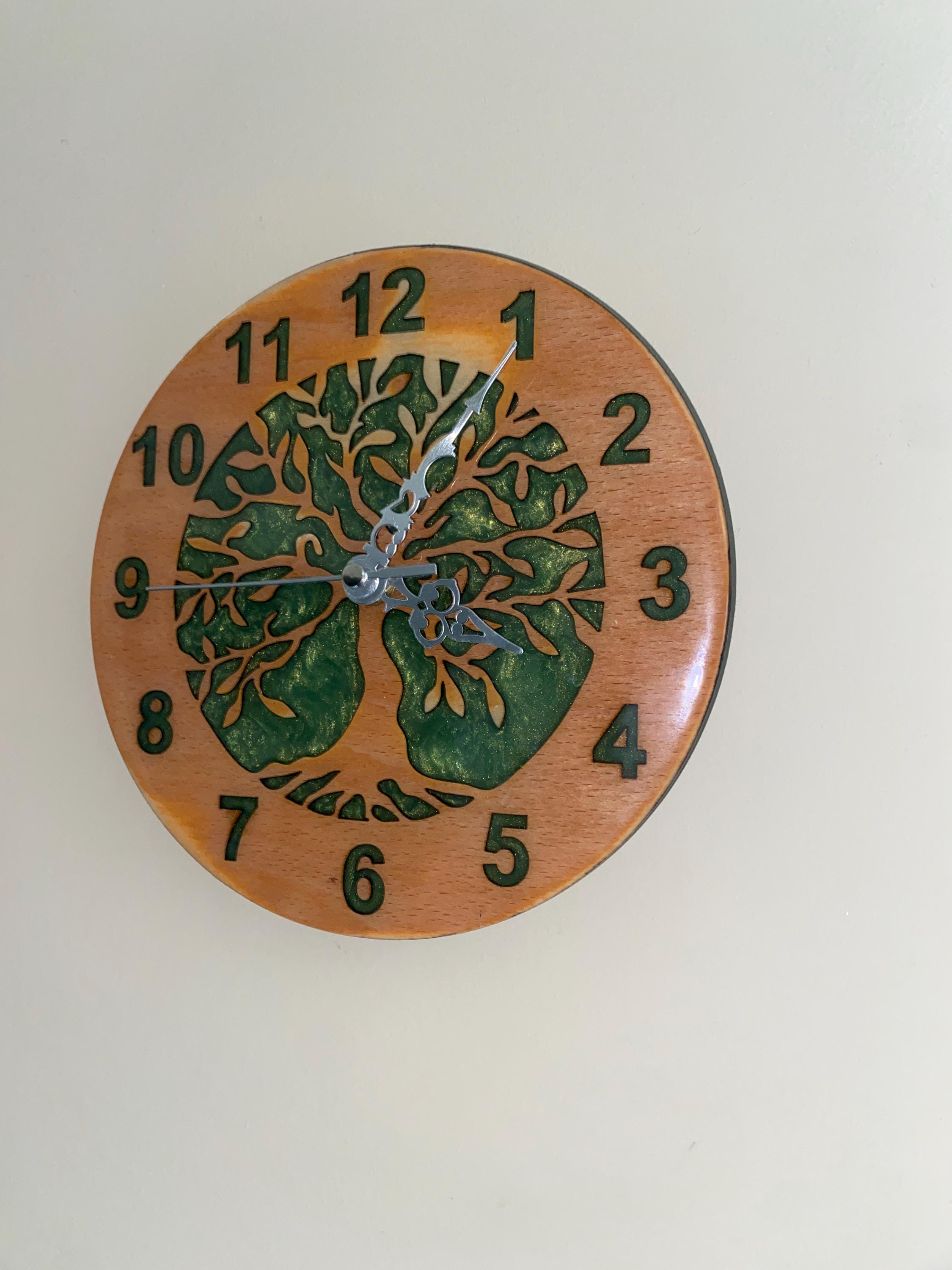 Tree of Life Clock SVG & Lightburn Files to Make Epoxy Resin Clock - Etsy