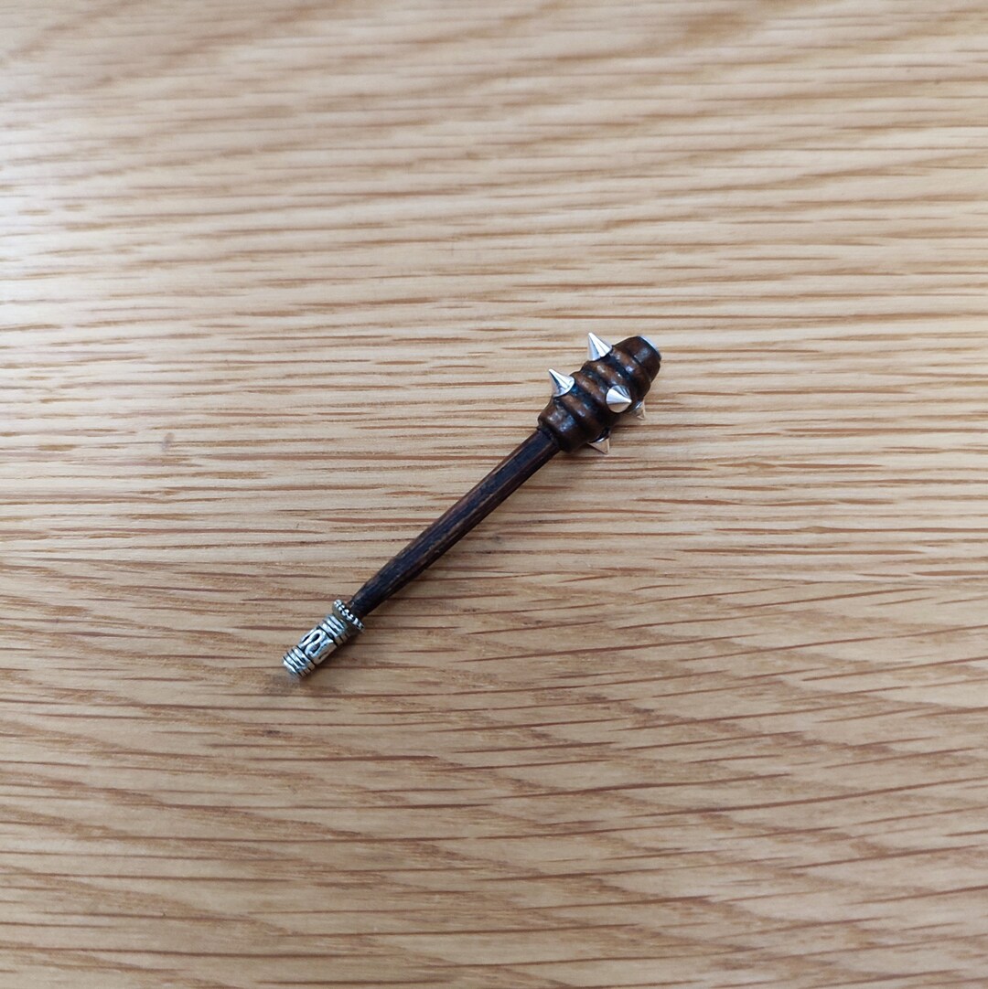 1/12 Dolls House Miniature Handmade Club Mace Metal & Wood Tudor ...