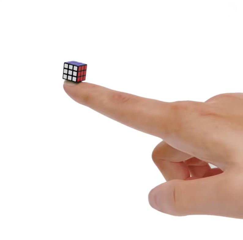 Amazing Dolls House Miniature Working Rubik's Cube Collectors Puzzle ...