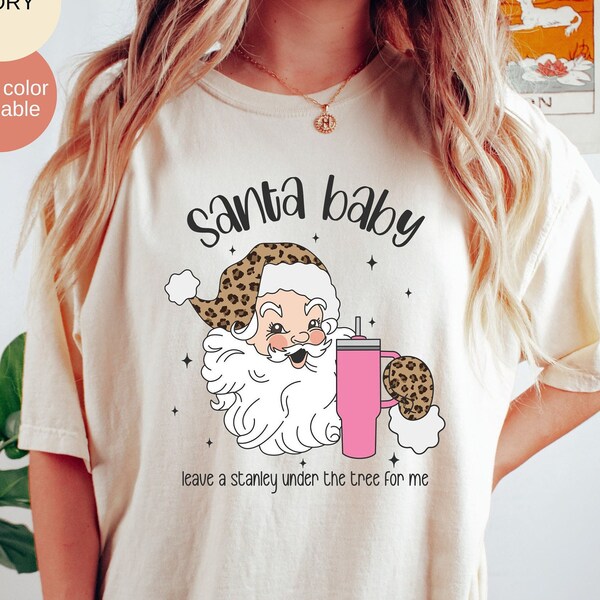 Leopard Santa Shirt - Etsy