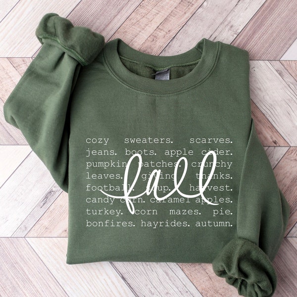 Fall Sweatshirt - Etsy