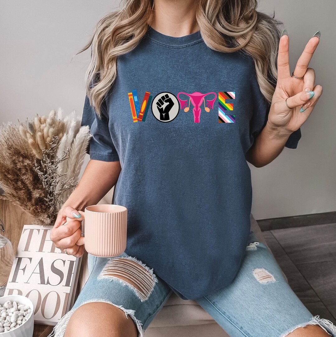 Vote Shirt, Banned Books Shirt, Reproductive Rights Tee, Political ...