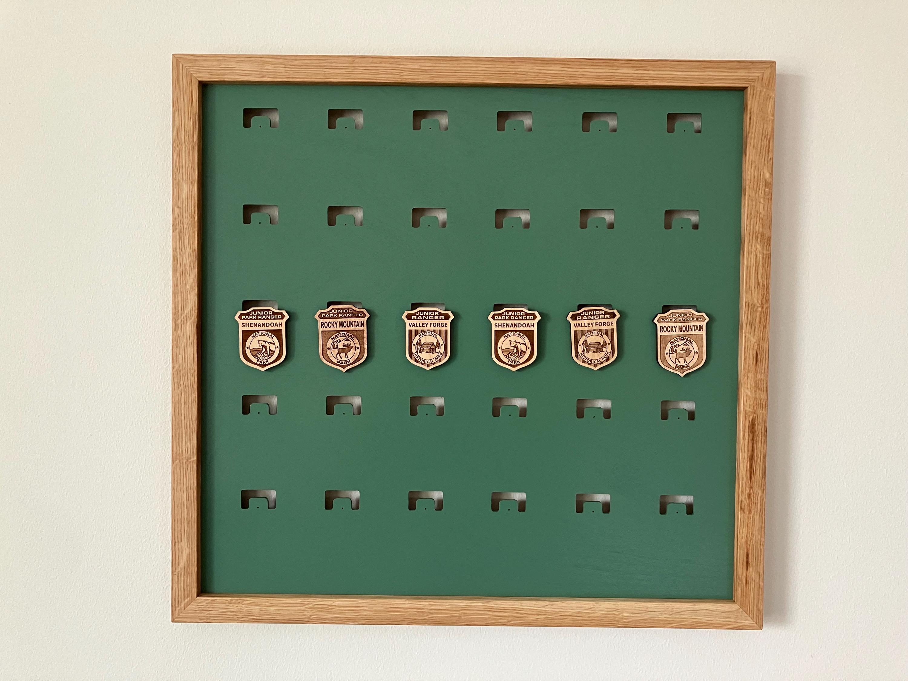 Framed Junior Ranger Badge Display | Pin Display | National Parks - Etsy