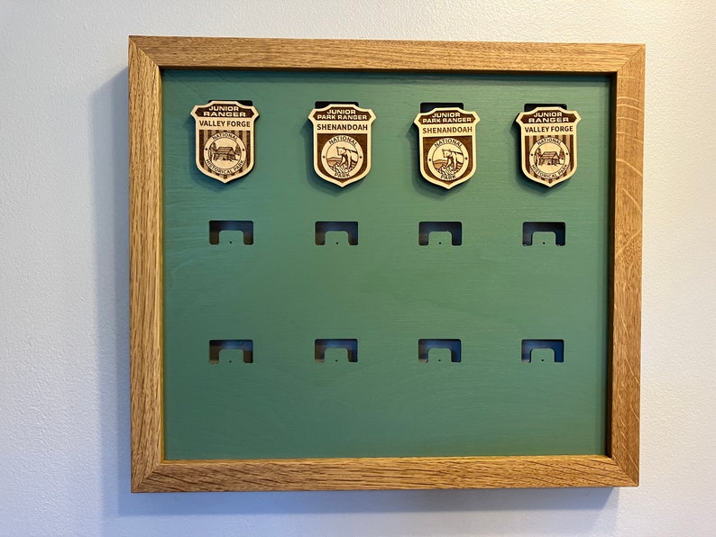 Framed Junior Ranger Badge Display Pin Display National Parks - Etsy