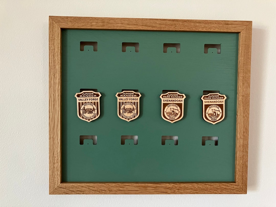 Framed Junior Ranger Badge Display Pin Display National Parks - Etsy