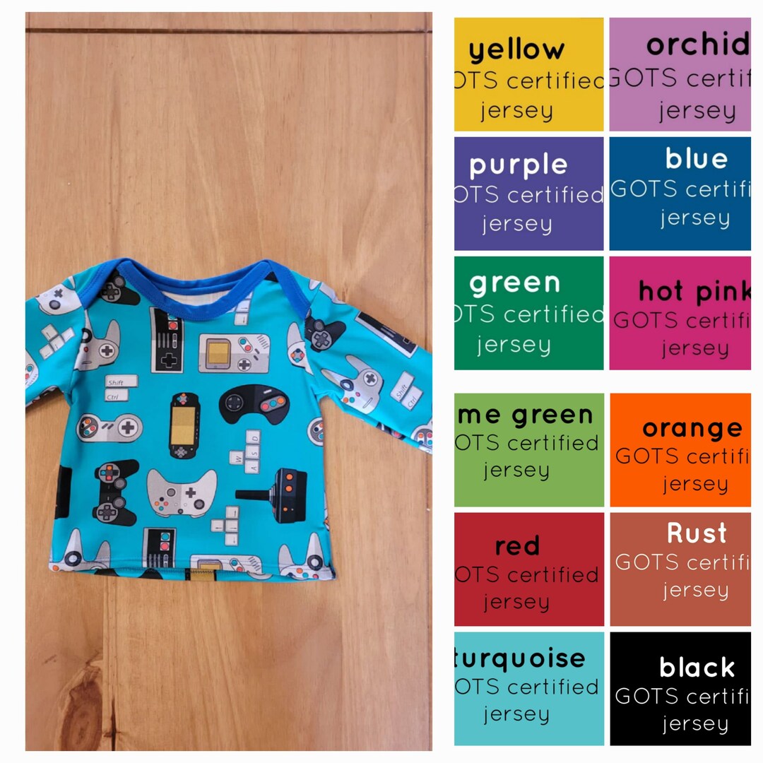 CUSTOMISABLE Gamer Top, Gamer Clothes, Childrens Gamer Clothes, Baby ...