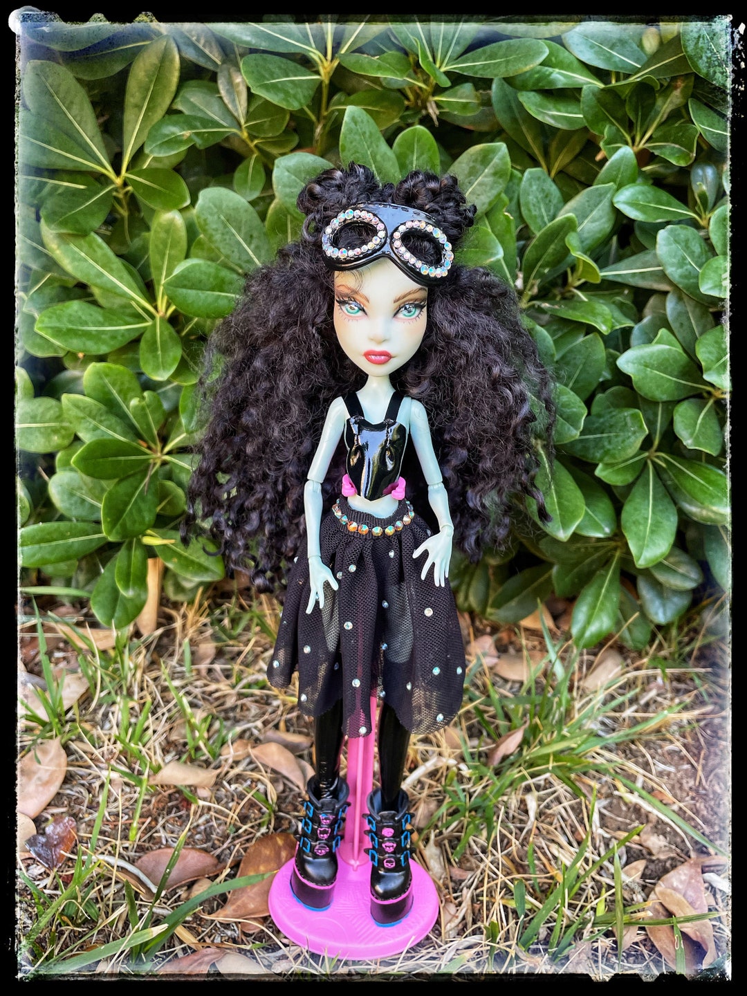 Custom OOAK Monster High Doll Cybergoth Goth Scarah Screams - Etsy
