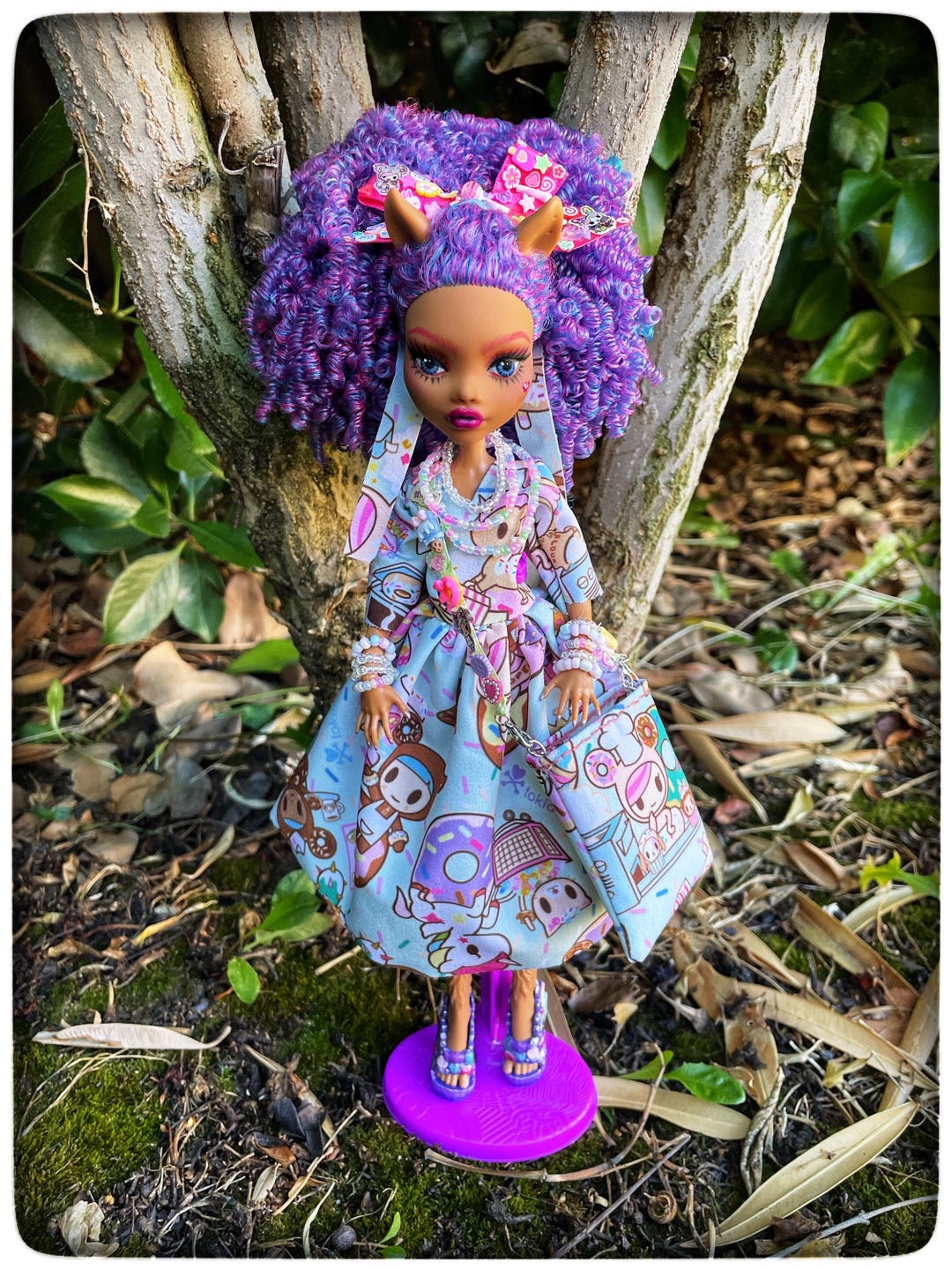 Custom OOAK Monster High Doll Kawaii Decora Kei Tokidoki Clawdeen Wolf ...