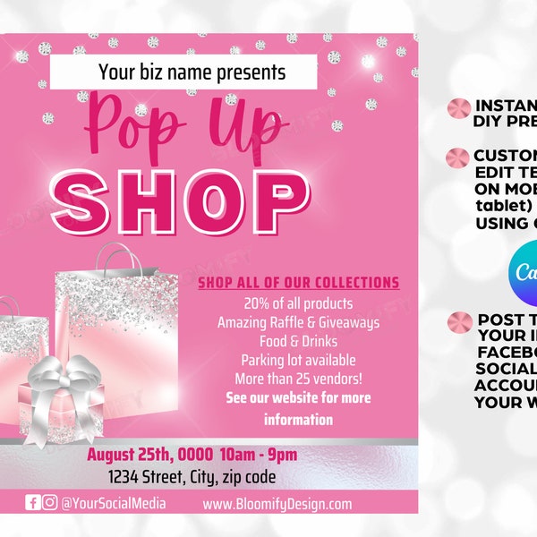 Pop of Color Flyer - Etsy