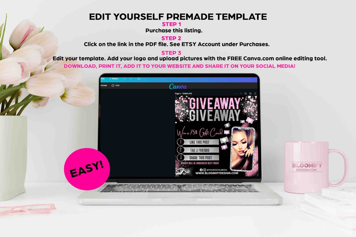 Website Launch Flyer New Website Flyer ANY Color Background - Etsy