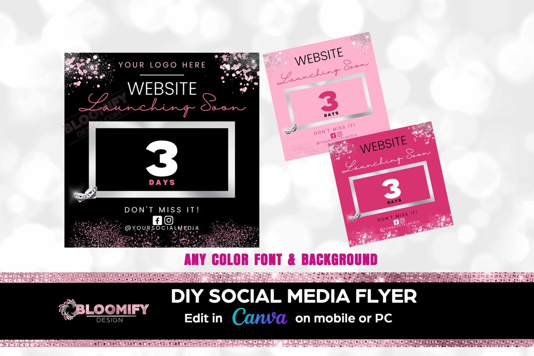 COMING Soon Pink Flyer, Boutique Store Launch Countdown, Product Launch ...