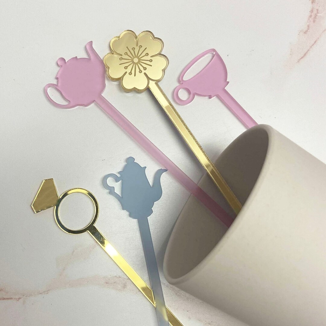 Drink Stirrer, Tea Party Drink Stirrer, Teaparty Decor, Tea Party ...