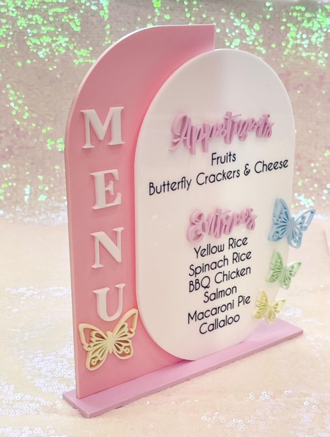 Custom Food Menu, Acrylic Food Menu, Acrylic Sign, Custom Sign, Custom ...