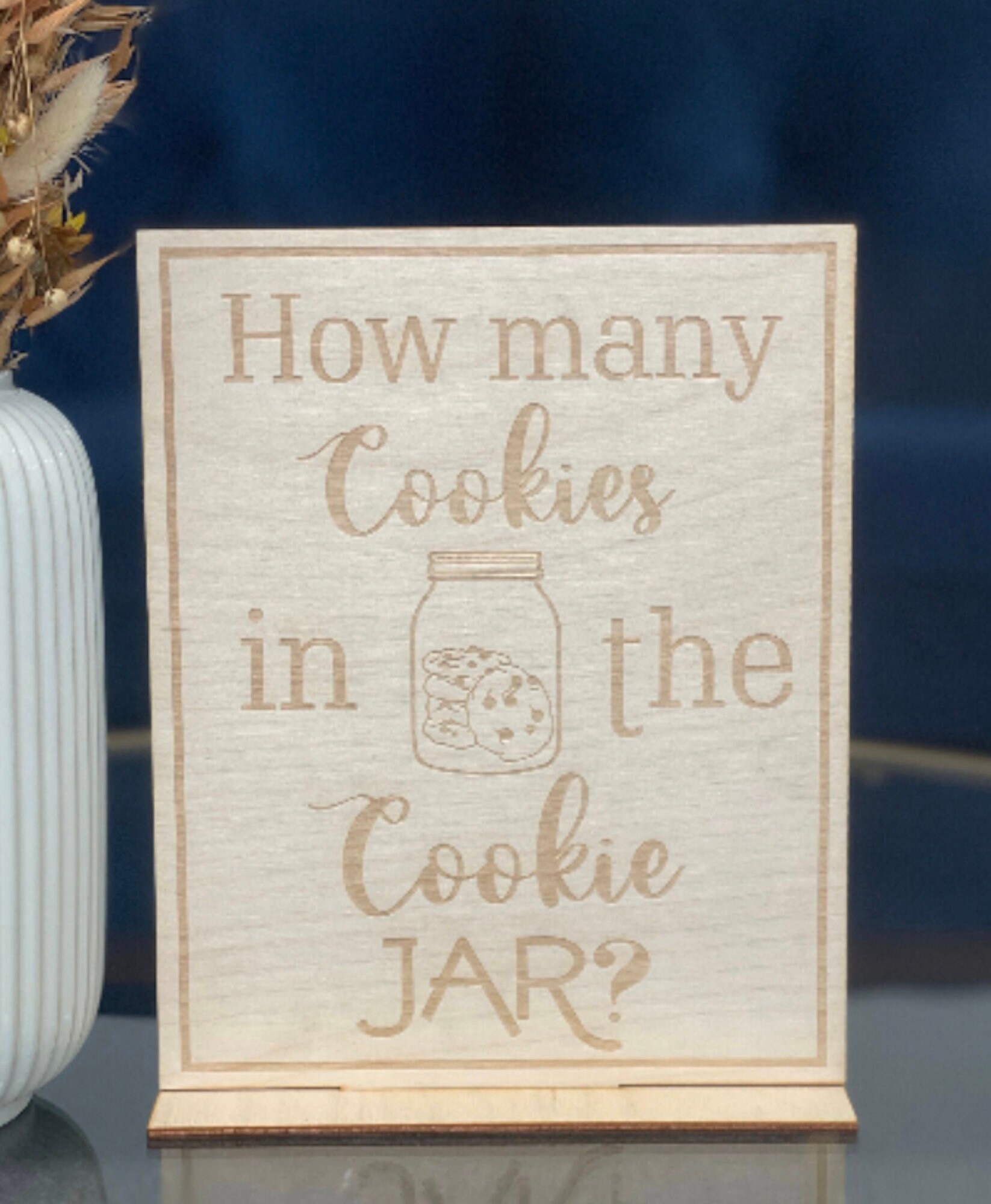 Cookie Jar Sign Baby Shower Sign How Many Cookies Cookie - Etsy