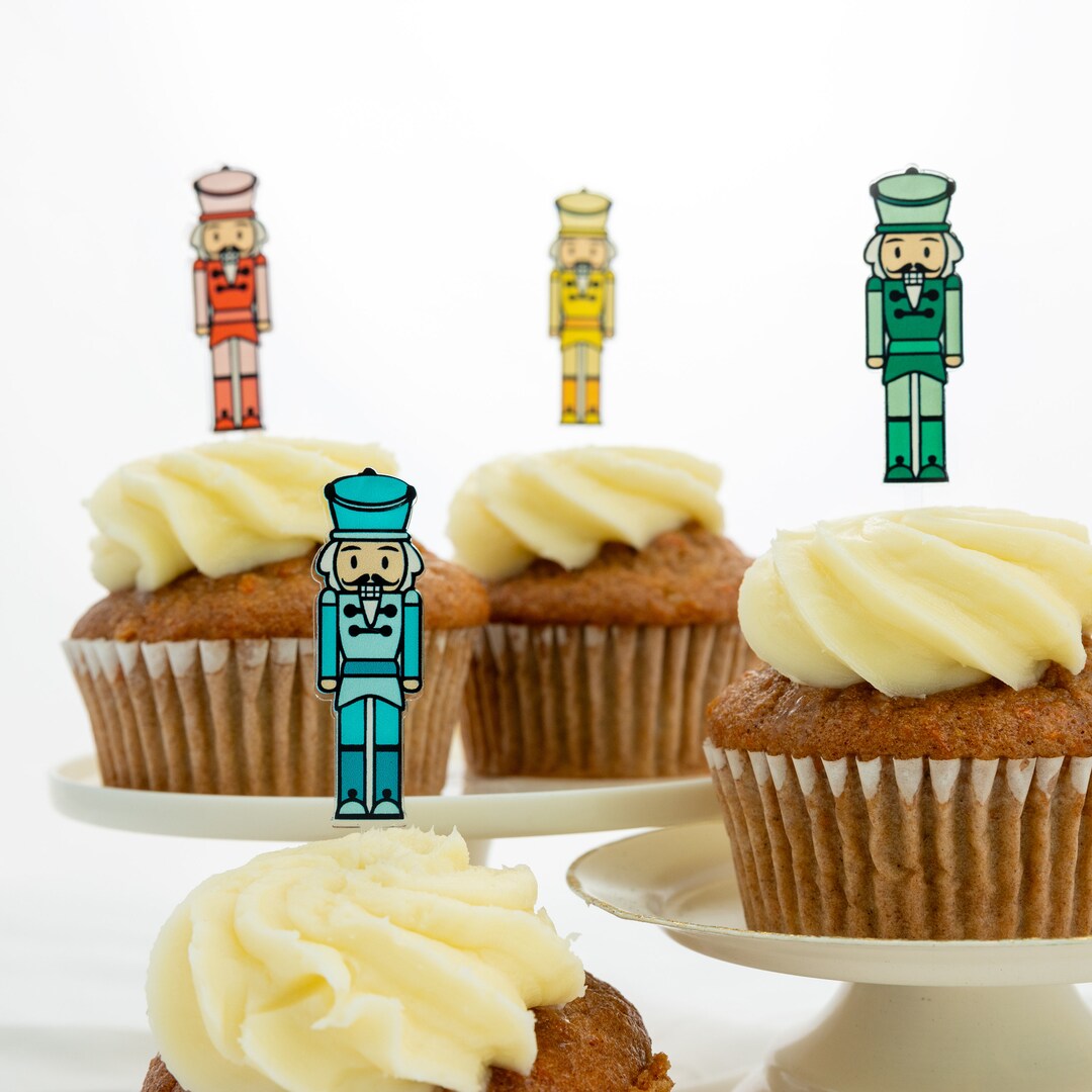 Nutcracker Cupcake Toppers Nutcracker Party Supplies - Etsy