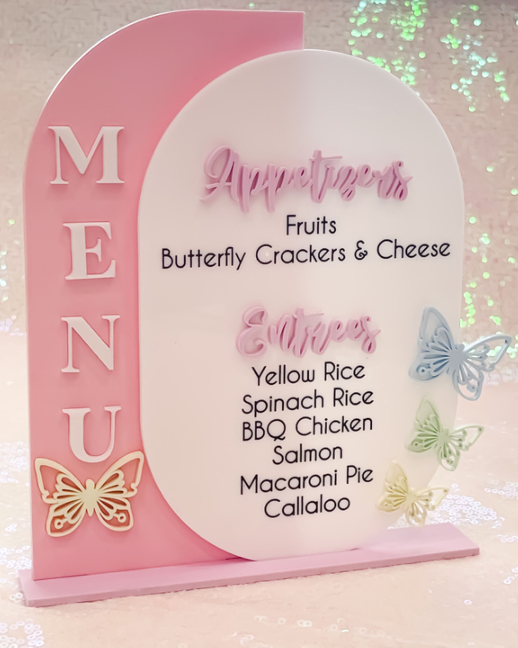 Custom Food Menu, Acrylic Food Menu, Acrylic Sign, Custom Sign, Custom ...