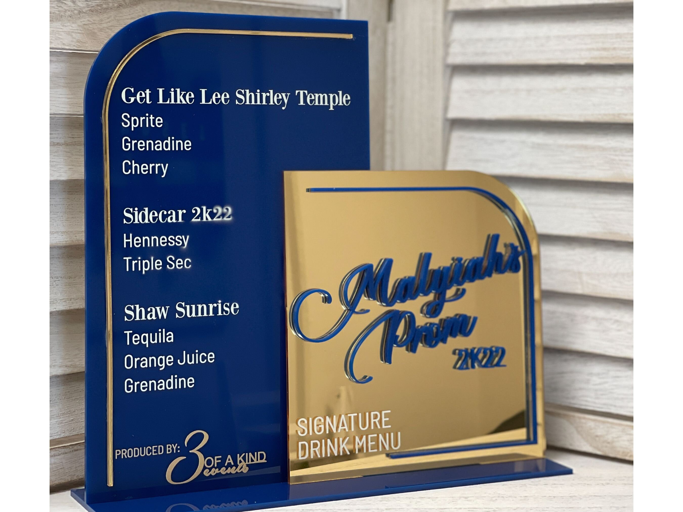 Drink and Food Sign, Drink Menu, Food Menu, Acrylic Food Menu, Acrylic ...