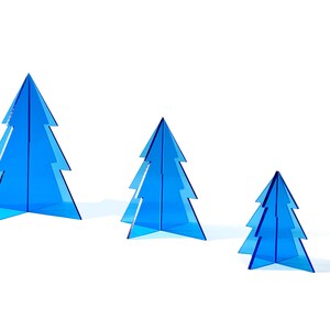 Countertop Christmas Tree, Rainbow Acrylic Mini Christmas Trees, Ideal ...